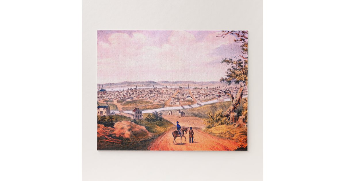 Historic Cincinnati, Ohio (1841) Jigsaw Puzzle | Zazzle