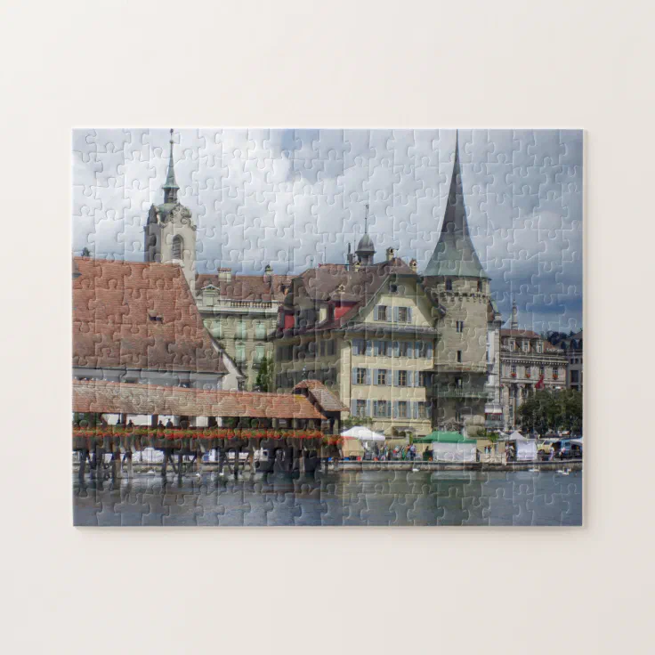 Historic city center of Lucerne Jigsaw Puzzle | Zazzle