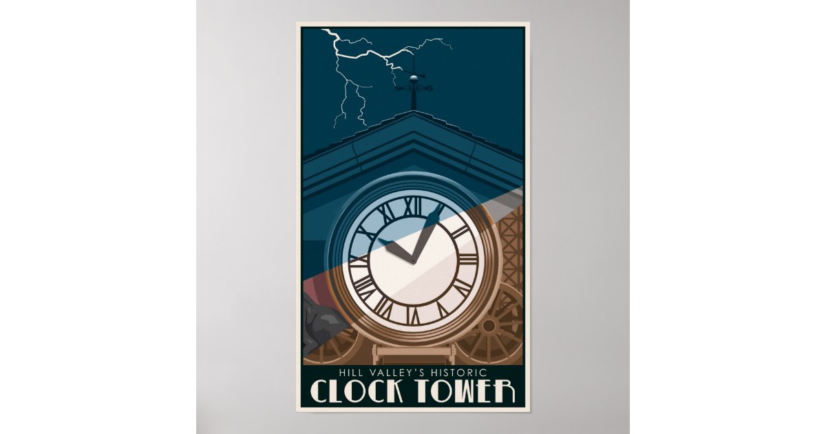 Historic Clock Tower Poster | Zazzle