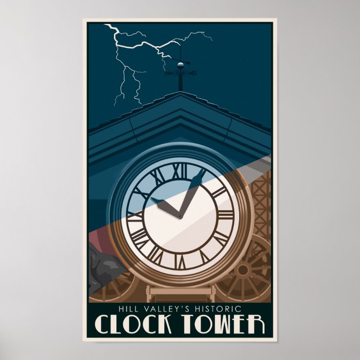 Historic Clock Tower Poster | Zazzle