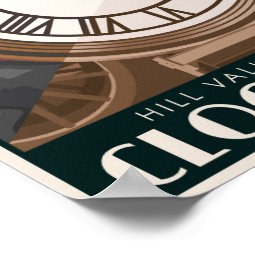 Historic Clock Tower Poster | Zazzle