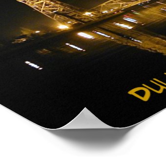 Historic Duluth Minnesota Lift Bridge Poster | Zazzle