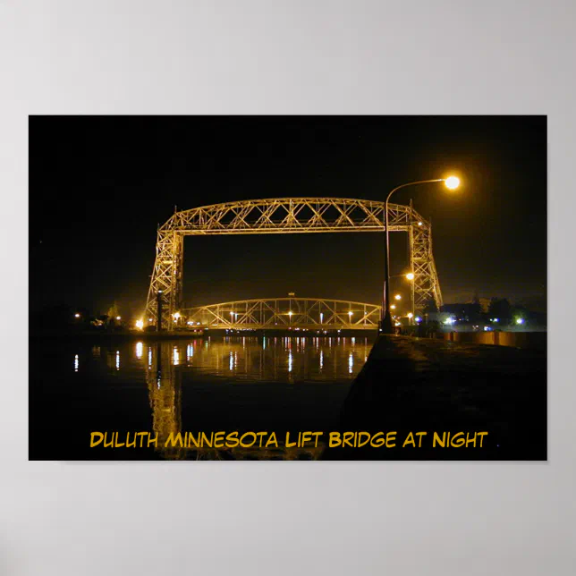 Historic Duluth Minnesota Lift Bridge Poster | Zazzle