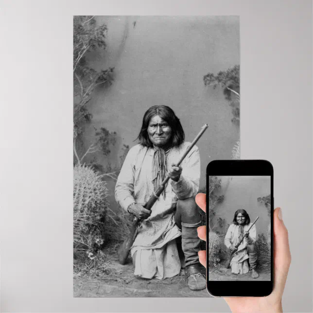 Historic Iconic Native American Indian Geronimo Poster | Zazzle