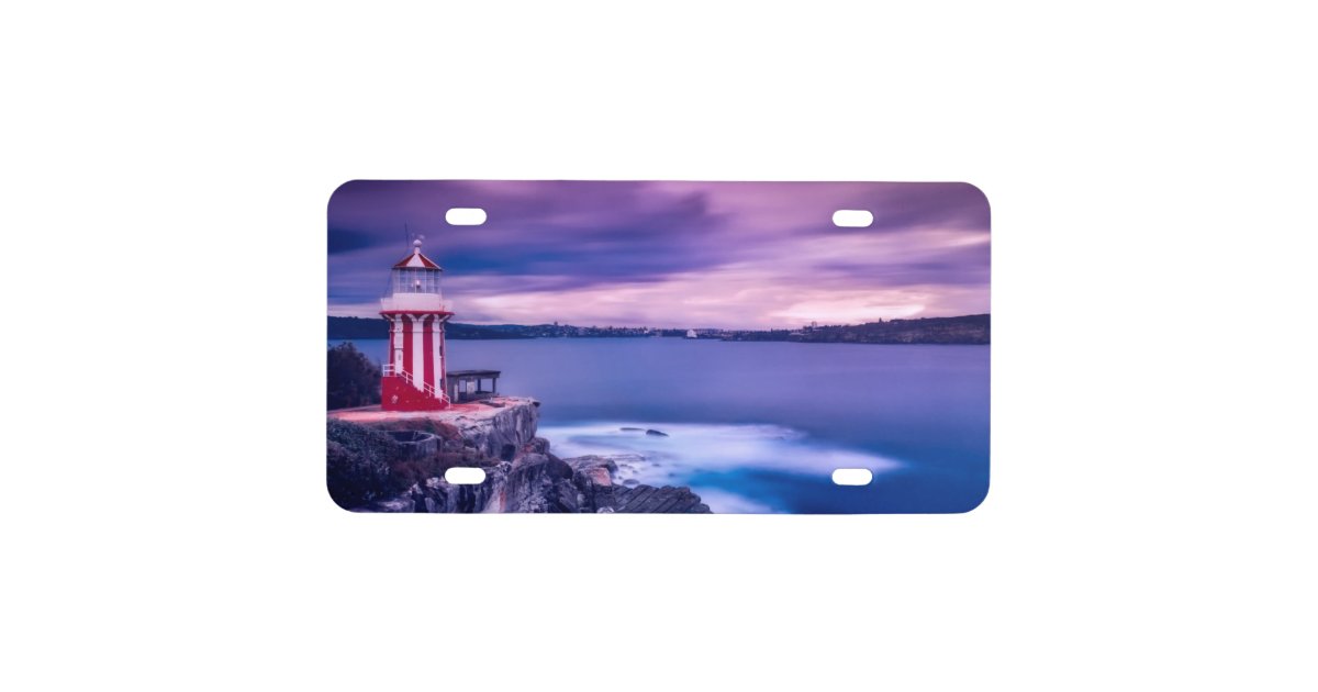 Historic Lighthouse License Plate | Zazzle