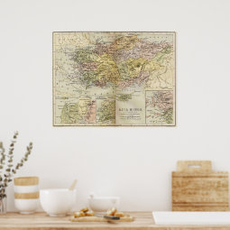 Historic Map of Ancient Asia Minor Anatolia Poster | Zazzle