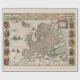 Historic Map of Medieval Europe (by Willem Blaeu) Wrapping Paper | Zazzle
