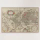 Historic Medieval World Map (by Willem Blaeu) Jigsaw Puzzle | Zazzle
