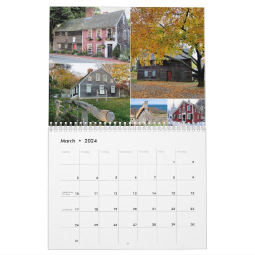 Historic Plymouth Massachusetts calendar | Zazzle
