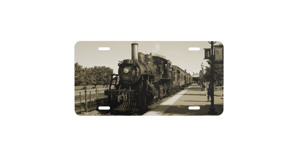 Historic Railroad License Plate | Zazzle