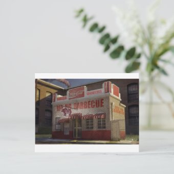 Historic Red Pig BBQ in Concord NC Postcard | Zazzle