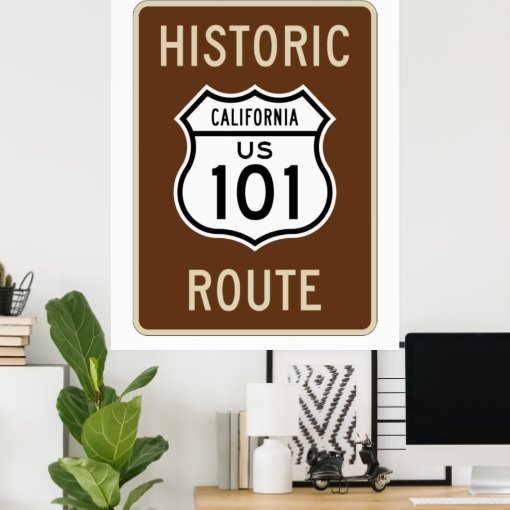 Historic Route US Route 101 (California) Sign | Zazzle