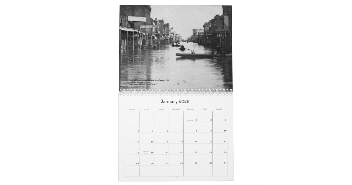 Historic Sacramento, 1850s - 1890s Calendar | Zazzle