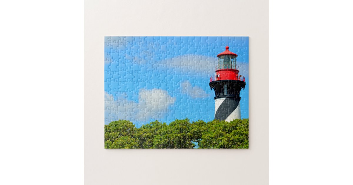 Historic St. Augustine, Florida Lighthouse Jigsaw Puzzle | Zazzle