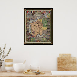 Historical Map - American Expeditionary Force Poster | Zazzle