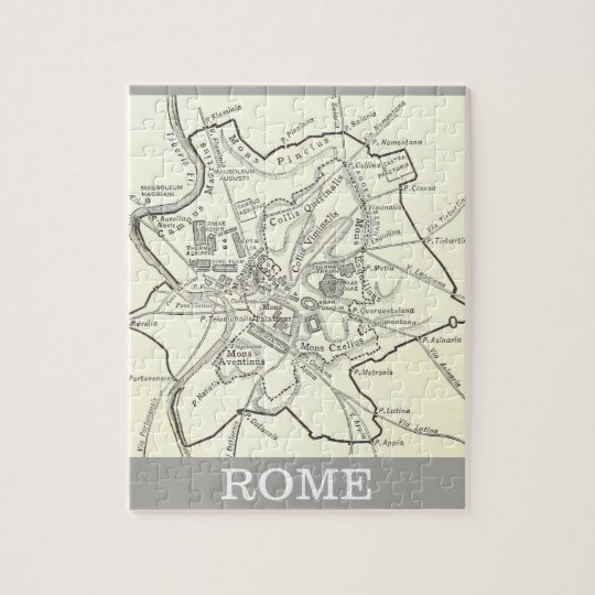 Historical Map of the City of Rome Jigsaw Puzzle | Zazzle.com