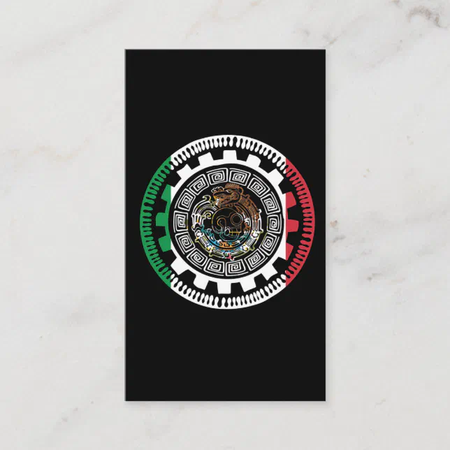 Historical Mexican Aztec Mexico Maya Calendar Business Card | Zazzle