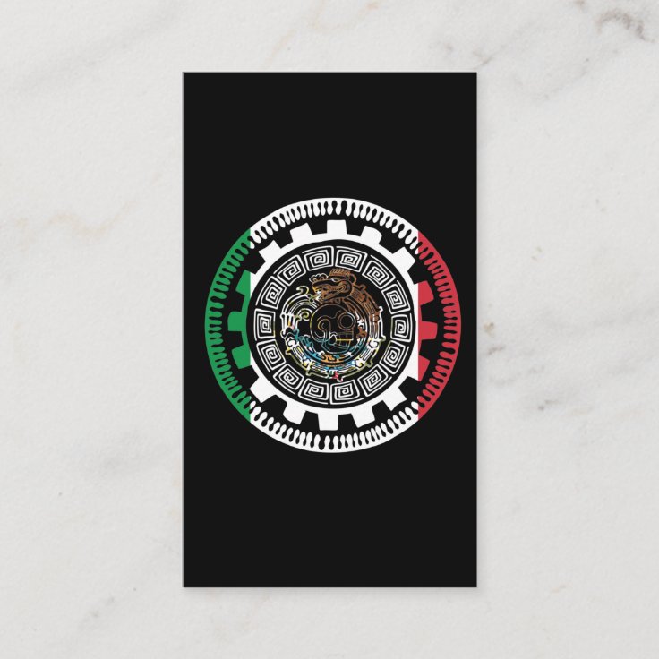 Historical Mexican Aztec Mexico Maya Calendar Business Card | Zazzle