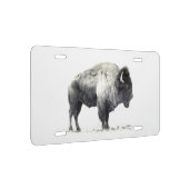 Historical Photograph of American Bison License Plate | Zazzle