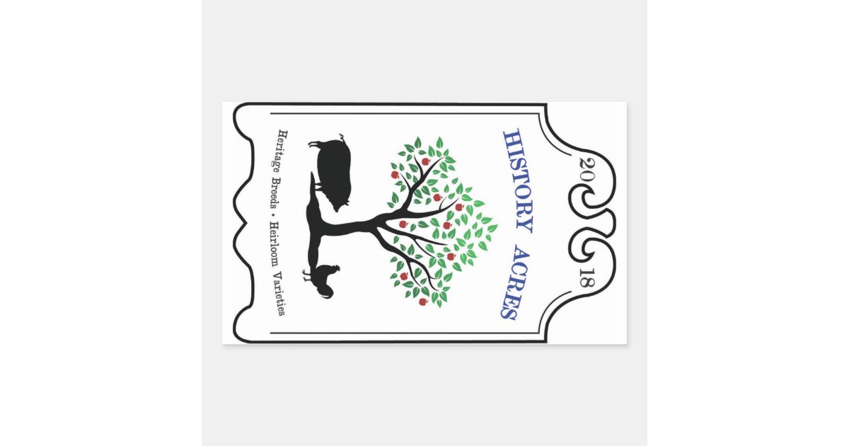 History Acres Logo Stickers | Zazzle