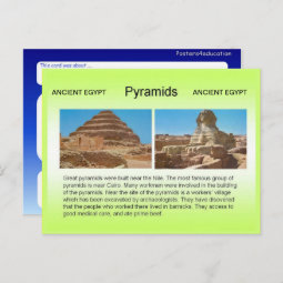 History, Ancient Egypt, Pyramids Postcard | Zazzle