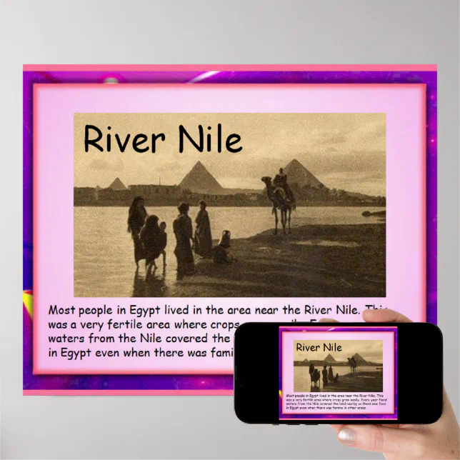History, Ancient Egypt River Nile Poster | Zazzle