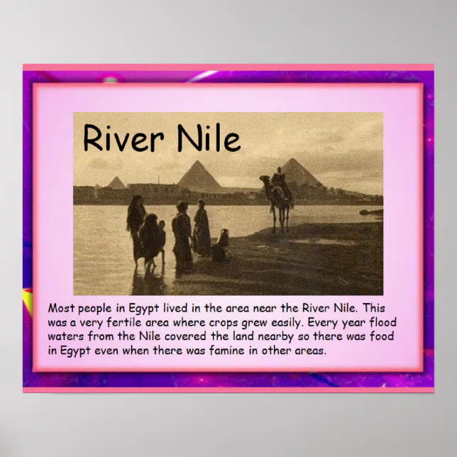 History, Ancient Egypt River Nile Poster | Zazzle