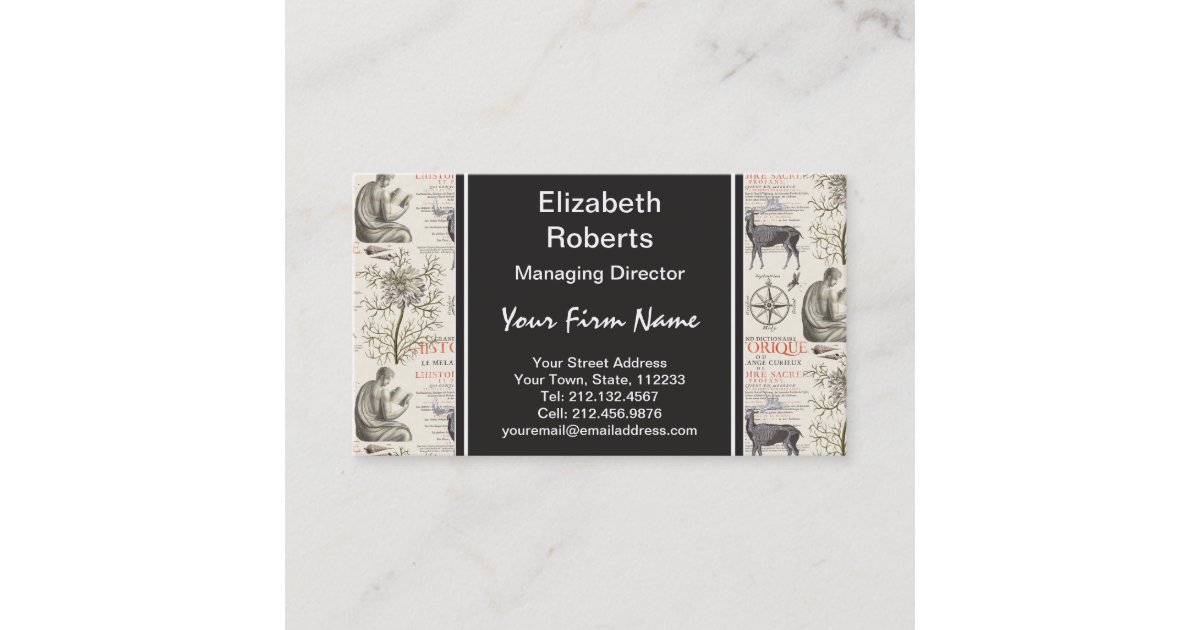 History and Science - Quest for Knowledge Business Card | Zazzle