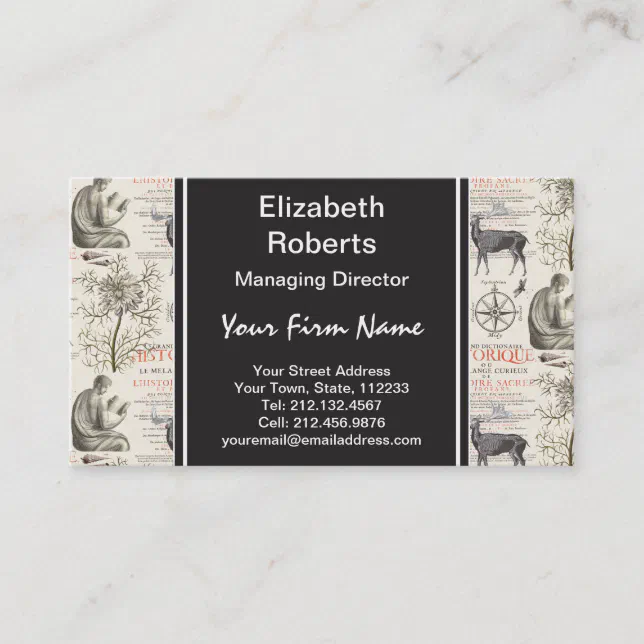 History and Science - Quest for Knowledge Business Card | Zazzle
