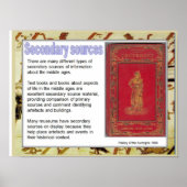 History, medieval, Secondary sources Poster | Zazzle