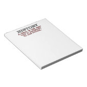 History Notepad | Zazzle