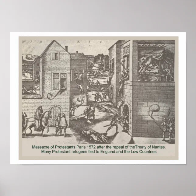 History, Reformation, Massacre of Protestants Poster | Zazzle