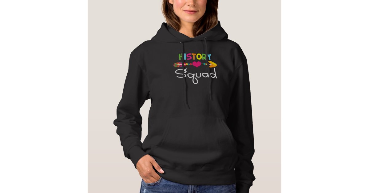 History Squad Back To School Teacher Student Crew Hoodie | Zazzle