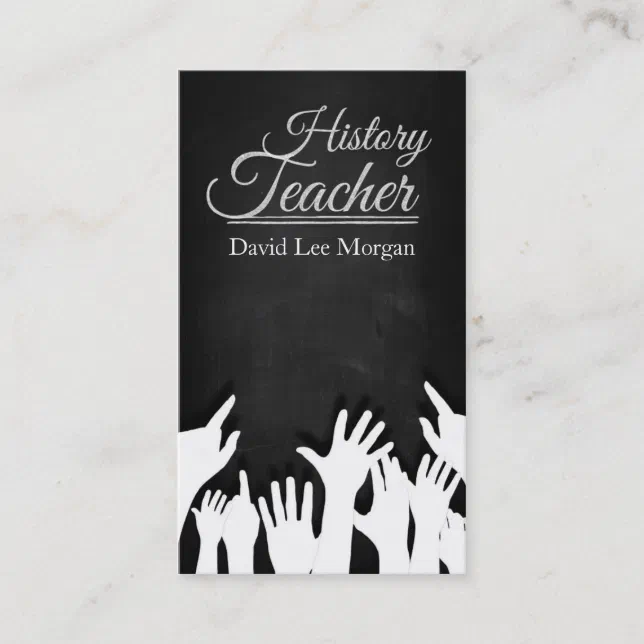 History Teacher Business Card | Zazzle