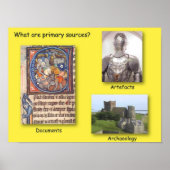 History, What are Primary sources? Poster | Zazzle