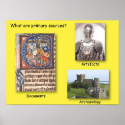 History, What are Primary sources? Poster | Zazzle