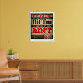 Hit 'Em Where They Ain't Poster | Zazzle