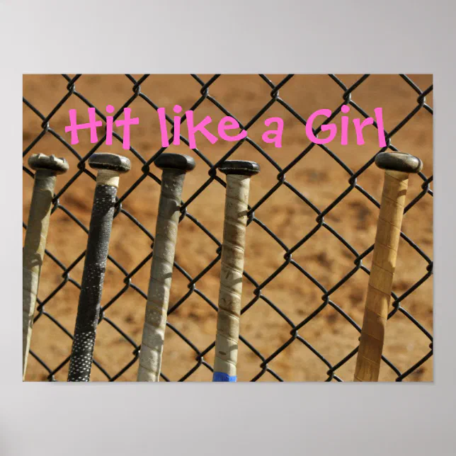 Hit like a Girl Poster | Zazzle