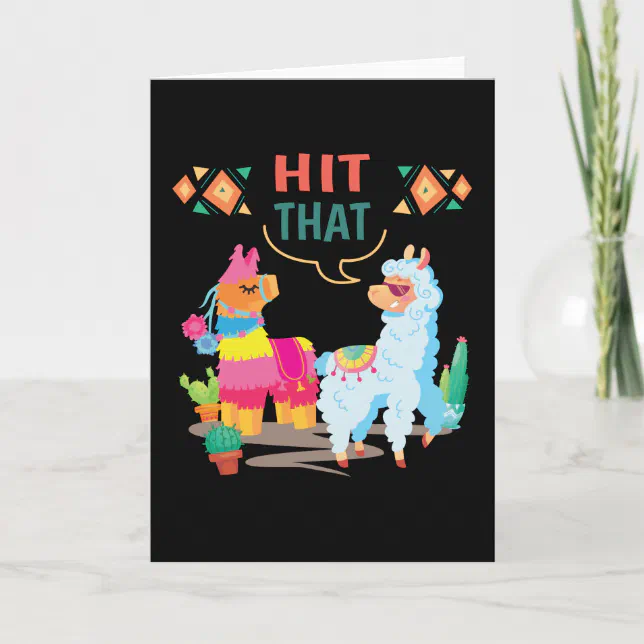 Hit That Pinata Birthday Card | Zazzle
