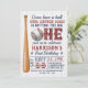 Hitting The Big One Baseball 1st Birthday Invitation | Zazzle