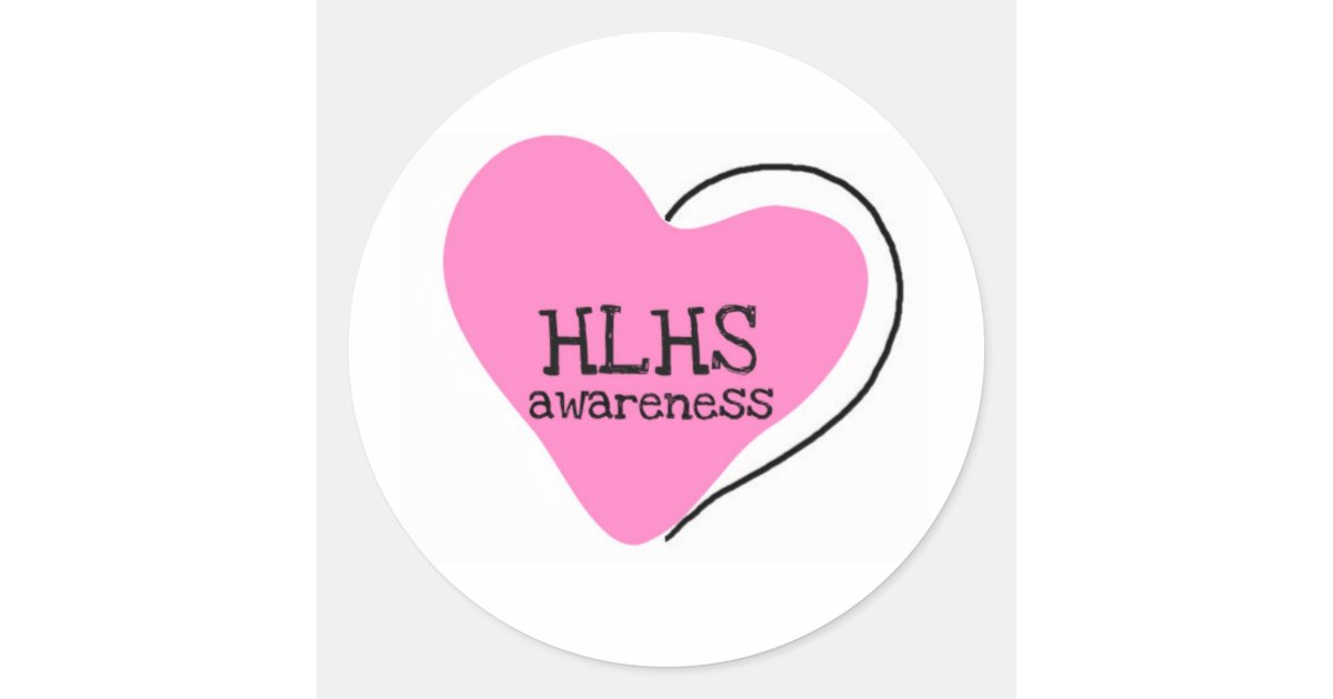 HLHS AWARENESS CLASSIC ROUND STICKER | Zazzle