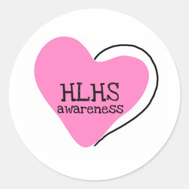 HLHS AWARENESS CLASSIC ROUND STICKER | Zazzle