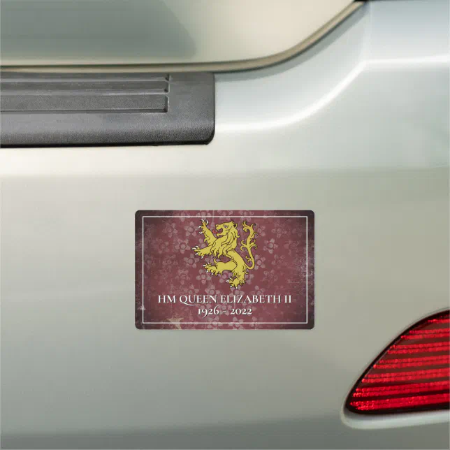 HM Queen Elizabeth II Commemorative Car Magnet | Zazzle