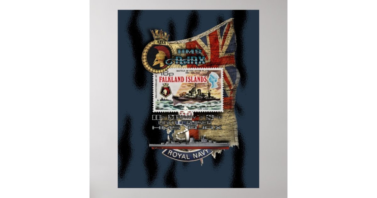 HMS AJAX cruiser A Poster | Zazzle