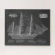HMS Beagle Tall Ship - Ship Blueprint PBD Jigsaw Puzzle | Zazzle