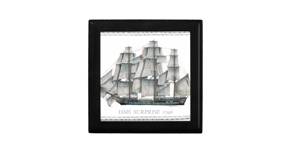 HMS Surprise 1796 Jewelry Box | Zazzle