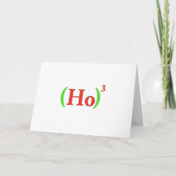 Ho-cubed Christmas Card | Zazzle