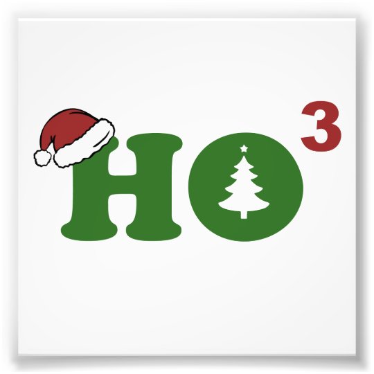 Ho Cubed Merry Christmas Photo Print | Zazzle.com