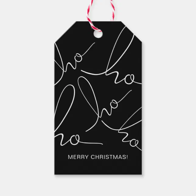 Ho Ho Ho Christmas Holiday Gift Tag | Zazzle