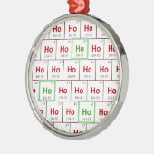 "Ho Ho Ho" Holiday Periodic Table Ornament | Zazzle